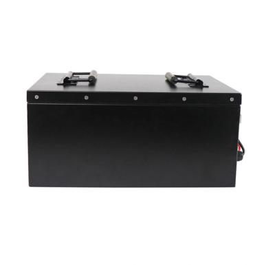 China 116.8 Lbs 2000 Times 48V 100Ah LiFePO4 ATV Forklift Golf Cart Battery Pack for sale