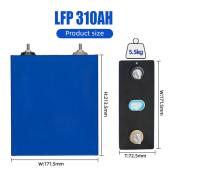 China 2500 Cycles 3.2V 310Ah Prismatic LiFePO4 Battery For RV for sale