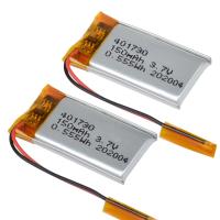 China 3.7V 150mAh Rechargeable Mini Lithium Polymer Cell 401730 For Bluetooth for sale