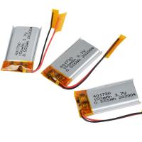 China 3.7V 150mAh Rechargeable Mini Lithium Polymer Cell 401730 For Bluetooth for sale