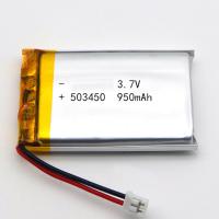 China 503450 Li Polymer Battery 950mAh 3.7V With Connector for sale