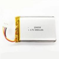 China 3.7V Li-ion Polymer Rechargeable Battery 104058 3000mAh for tablet PC Power Bank for sale