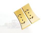 China 7D9999 DBC Curved Cutting Edge 16×235×593mm Heavy Duty Wear Part 16.7KG for sale