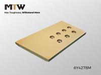 China 6Y-4278 LCEB End Bit 40×330×592 7 Holes Level Cut Bulldozer End Bit for sale