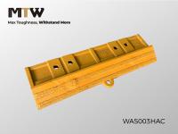 China WA500-3HA Cast Center Segment Half Arrow 4 Holes 90KG Wheel Loader Bucket Protection Segment for sale