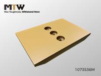 China 107-3536 Bolt-On Cutting Edge DBF 45×482×346 3 Holes Bucket Wear Part for sale