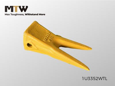 China 1U3352WTL Twin Sharp Rock Bucket Tooth 7.1KG J350 Excavator Loader Tooth for sale