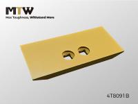 China 4T8091 Bucket Cutting Edge End Bit DBF 25×344×158 2 Holes Loader Wear Part for sale