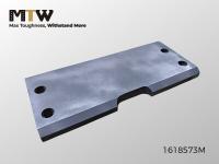 China 161-8573 Bolt-On Heel Plate DBF 35×254×565 4 Holes Loader Wear Protection Plate for sale