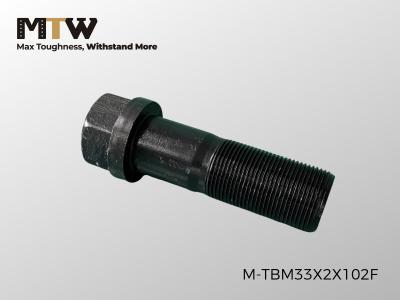 China KM2348 Track Bolt M33×2.0×102 Heavy Duty Undercarriage Wear Part 1.1KG for sale