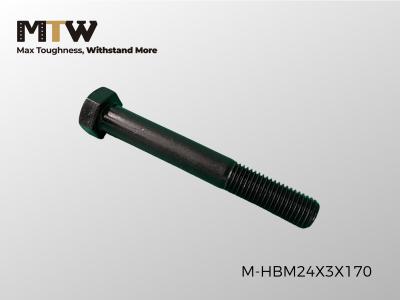 China M-HBM24X3X170 Hex Bolt M24×3.0×170mm Heavy Duty Undercarriage Wear Part 0.75KG for sale