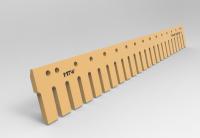 China 1043631 SDBF Grader Cutting Edge 45×254×2438mm Heavy Duty Wear Part 163.6KG for sale