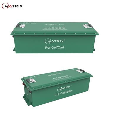 China 51V 160Ah LiFePO4 Golf Cart Battery 16S2P Green Lithium Iron Phosphate 8.2kWh for sale