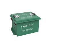 China Rechargeable LiFePO4 56Ah 36V Golf Cart Battery Pack ABS Container for sale