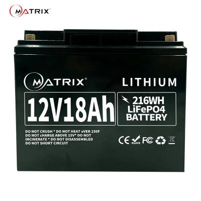 China 12V 18Ah LiFePO4 Battery Pack 32700 Cells 4S3P Long Life Solar Storage for sale