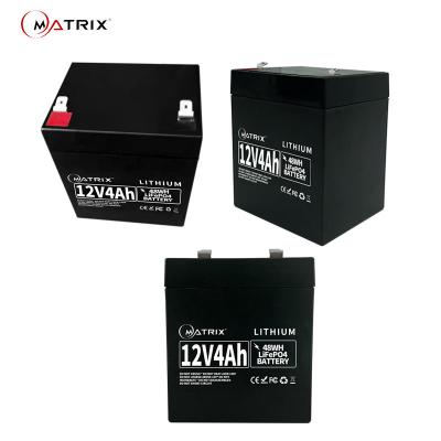 China 12V 4Ah Rechargeable LiFePO4 Battery Lead Acid Replacement IP54 for UPS for sale