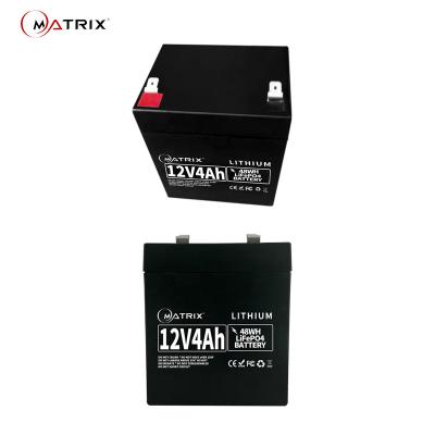 China 12V 4Ah LiFePO4 Lithium Battery for RV Marine Solar Golf Cart Backup Power for sale