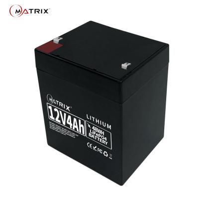 China 12V 4Ah LiFePO4 Deep Cycle Battery 2000-5000 Cycles Rechargeable for sale