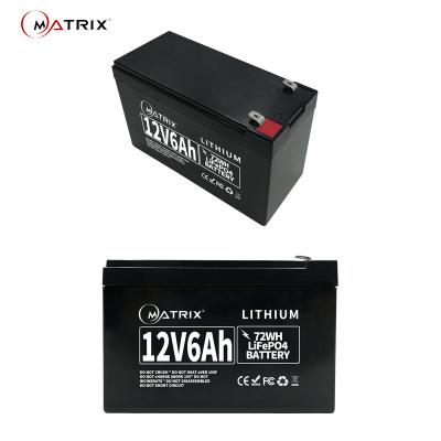 China 12.8V 6Ah LiFePO4 Deep Cycle Battery 72WH 4S1P for Solar RV Marine for sale