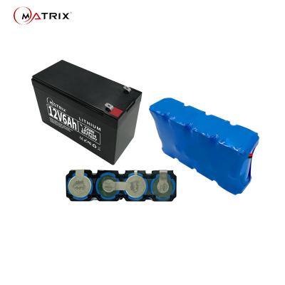 China 12V 6Ah LiFePO4 Lithium Iron Phosphate Battery 12.8V 10A Discharge Drop-in Replacement for sale