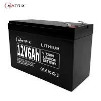 China 12V 6Ah Lithium Iron Battery LiFEPO4 for sale