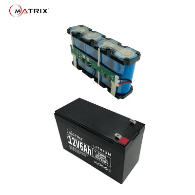 China 12V 6Ah LiFePO4 UPS Rechargeable Deep Cycle Battery 3000 Cycles for sale