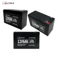 China Matrix 12V 6Ah LiFePO4 Battery Lightweight Lithium Iron Phosphate Drop In Replacement for sale