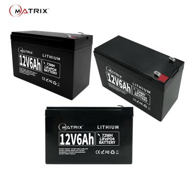 China LiFePO4 Lithium Battery 12V 6Ah Dual Purpose Replacement for Lead Acid for sale