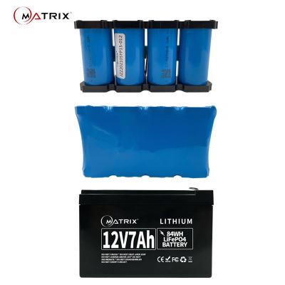 China LiFePO4 12v 7Ah lead acid battery replacement Deep cycle ABS boxes light weight for sale