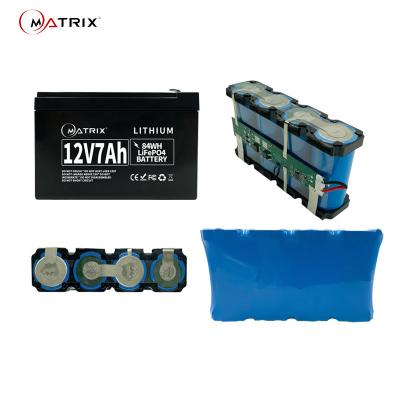 China 12V 7Ah LiFePO4 Replacement Battery 152x65x94mm for Electric Bicycles for sale