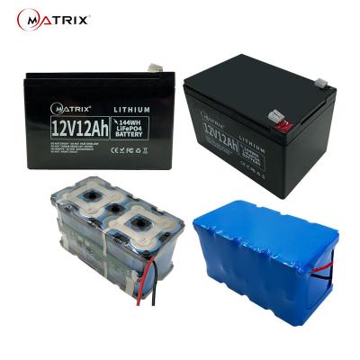 China Matrix 12V 12Ah 144Wh LiFePO4 Battery 32700 Cell for Mobility Scooter for sale