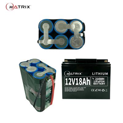China 12V 18Ah LiFePO4 Deep Cycle Lithium Battery 12.8V for UPS CCTV Solar Light for sale