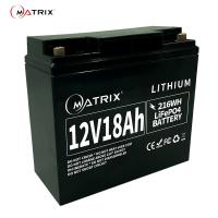 China Rechargeable Deep Cycle 12V LiFePO4 Battery 12.8V 18Ah 4S3P 5 Year Warranty for sale