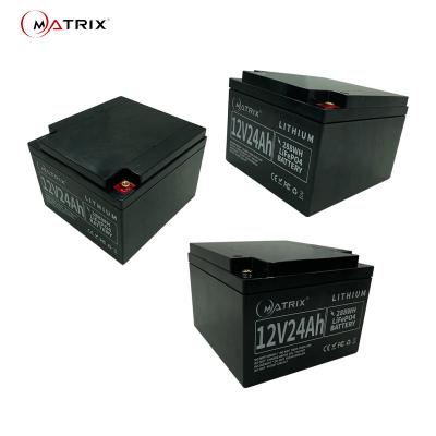China Deep Cycle LiFePO4 Battery 12V 24Ah for UPS Backup Power Computers Servers CCTV ATM for sale
