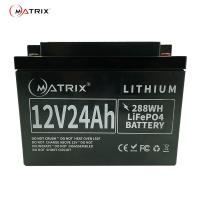 China 12V 24Ah LiFePO4 Deep Cycle Battery for UPS Solar Energy Storage Systems for sale