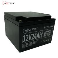 China 12V 24Ah LiFePO4 Lithium Battery for UPS Solar Energy Storage Backup Power for sale