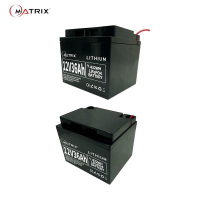 China 12V 36Ah LiFePO4 Battery for Lead Acid Replacement UPS Network Switches Communication for sale