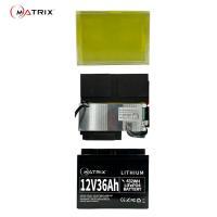 China 12V 36Ah LiFePO4 Battery for 208VAC 240VAC UPS Emergency Power Lighting for sale