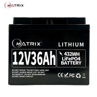 China 12V 36Ah LiFePO4 Battery Backup Power for CCTV ATM Emergency Lighting 2000 Cycles for sale