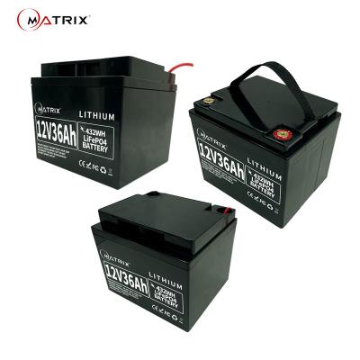 China LiFePO4 12V 36Ah Solar Energy Storage Battery for UPS Computers Servers for sale