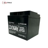 China 12V 36Ah LiFePO4 Battery for 208VAC 240VAC UPS Emergency Power Lighting for sale