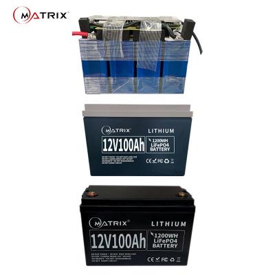 China Lifepo4 12V100Ah Replacement Lithium Battery With Over-Current Protection for sale