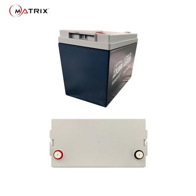China Matrix 12V 100Ah LiFePO4 Battery Pack with BMS for Home Backup System for sale