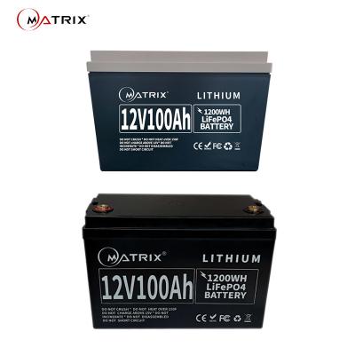 China 12V 100Ah LiFePO4 Energy Storage Battery for Home Backup System with BMS Protection for sale