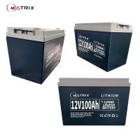 China Waterproof LiFePO4 12V 100Ah Lithium Battery Pack for RV Marine Solar for sale