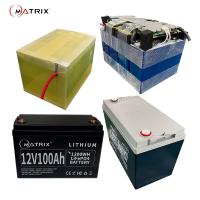 China Matrix 12V 100Ah LiFePO4 Battery Pack with BMS for Home Backup System for sale