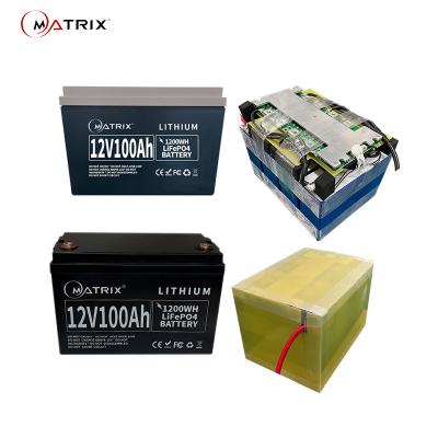 China 12V 100Ah LiFePO4 Lithium Iron Phosphate Battery 1280Wh for Off-Grid Solar Energy Storage for sale