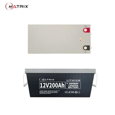 China 12V 200Ah LiFePO4 Battery Pack with BMS for UPS Solar Backup Power for sale