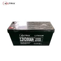 China 12V 200Ah LiFePO4 Rechargeable Battery with Built-in BMS for Solar and EV for sale
