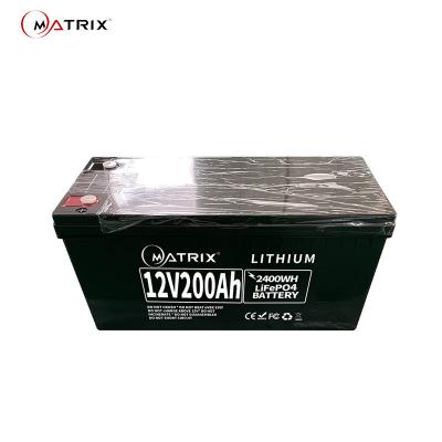 China 12V 200Ah LiFePO4 Rechargeable Battery with Built-in BMS for Solar and EV for sale